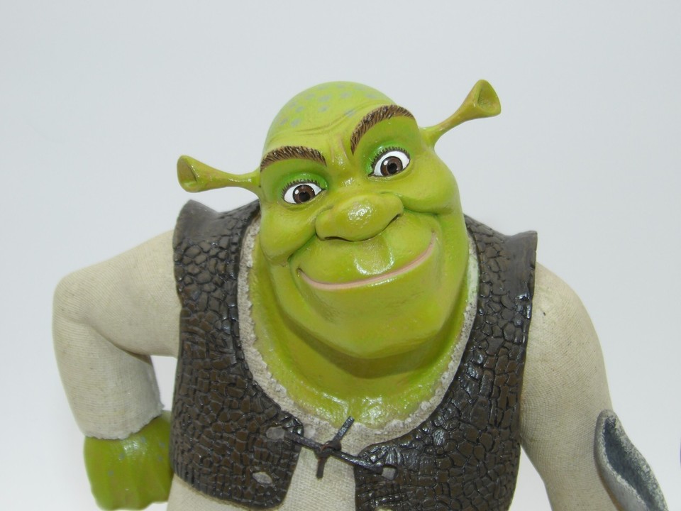 Shrek 2 & Donkey Cold Cast Porcelain Statue 10" Tall Dreamworks 2005 ...