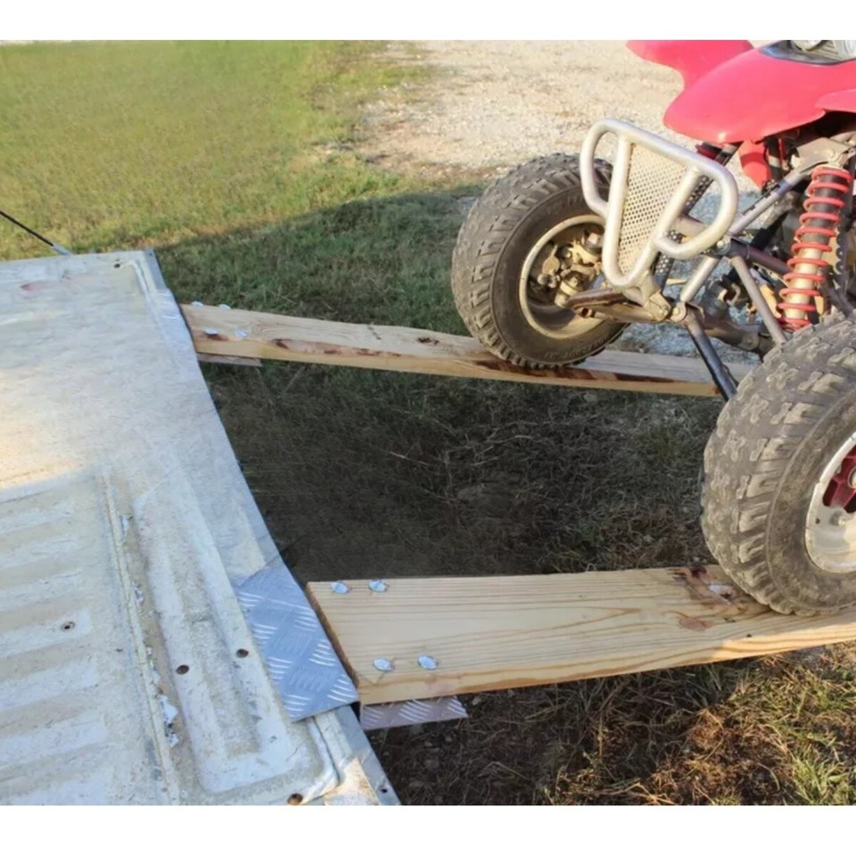 Aluminum Loading Ramp End Diamond Plate Truck Bed Ramp | eBay