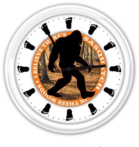Bigfoot Sasquatch Wall Clock - Bigfoot Tracker Hunter - FUNNY GIFT | eBay