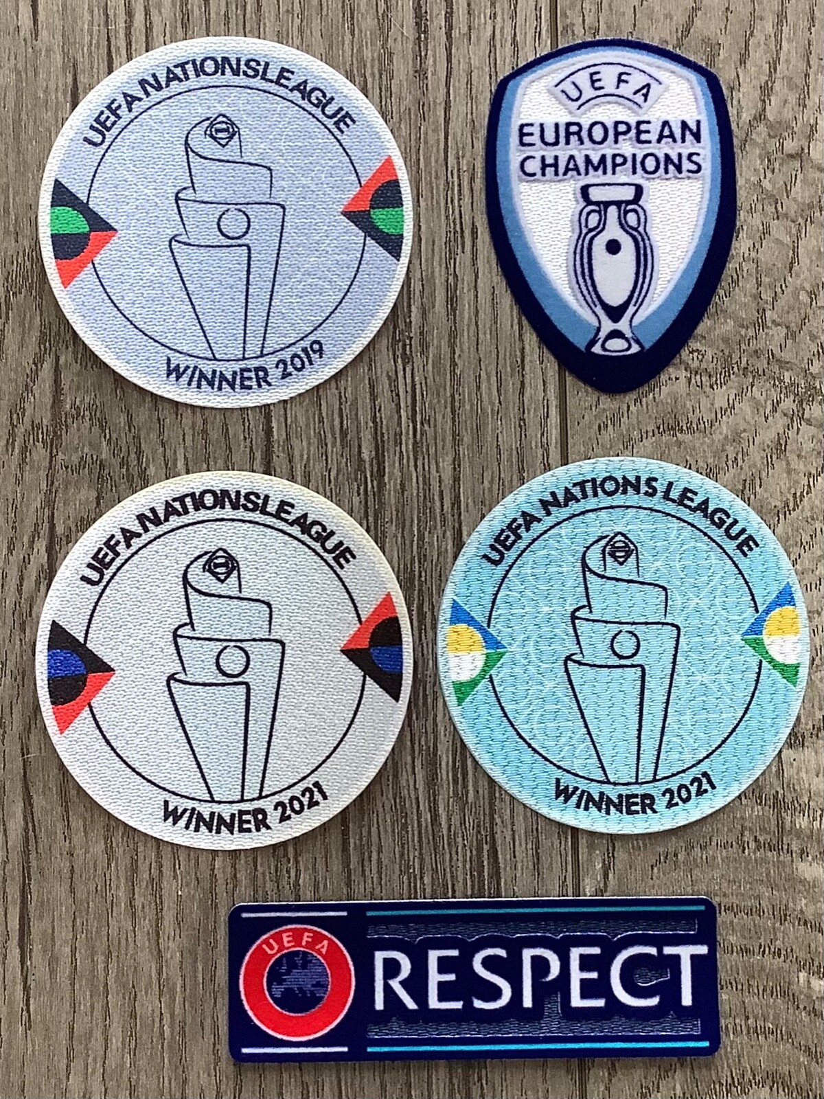UEFA Nations league Winner Euro 2020/2021 Championship Patch Badge set ...