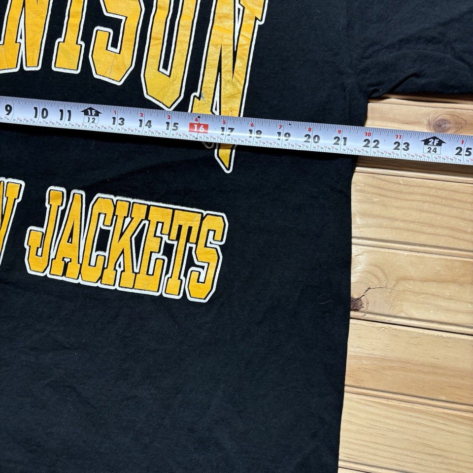 Vintage 90s University Of Denison Yellow Jackets College Spellout Shirt ...