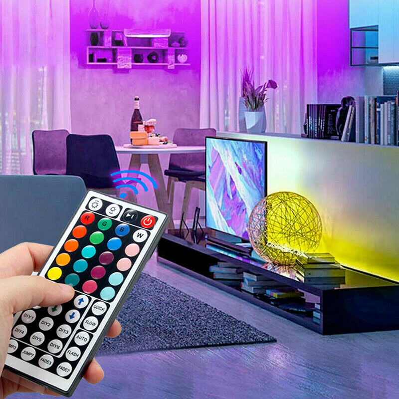 16FT 300 LED Strip Light 3528 5050 5630 SMD RGB White Flexible ...