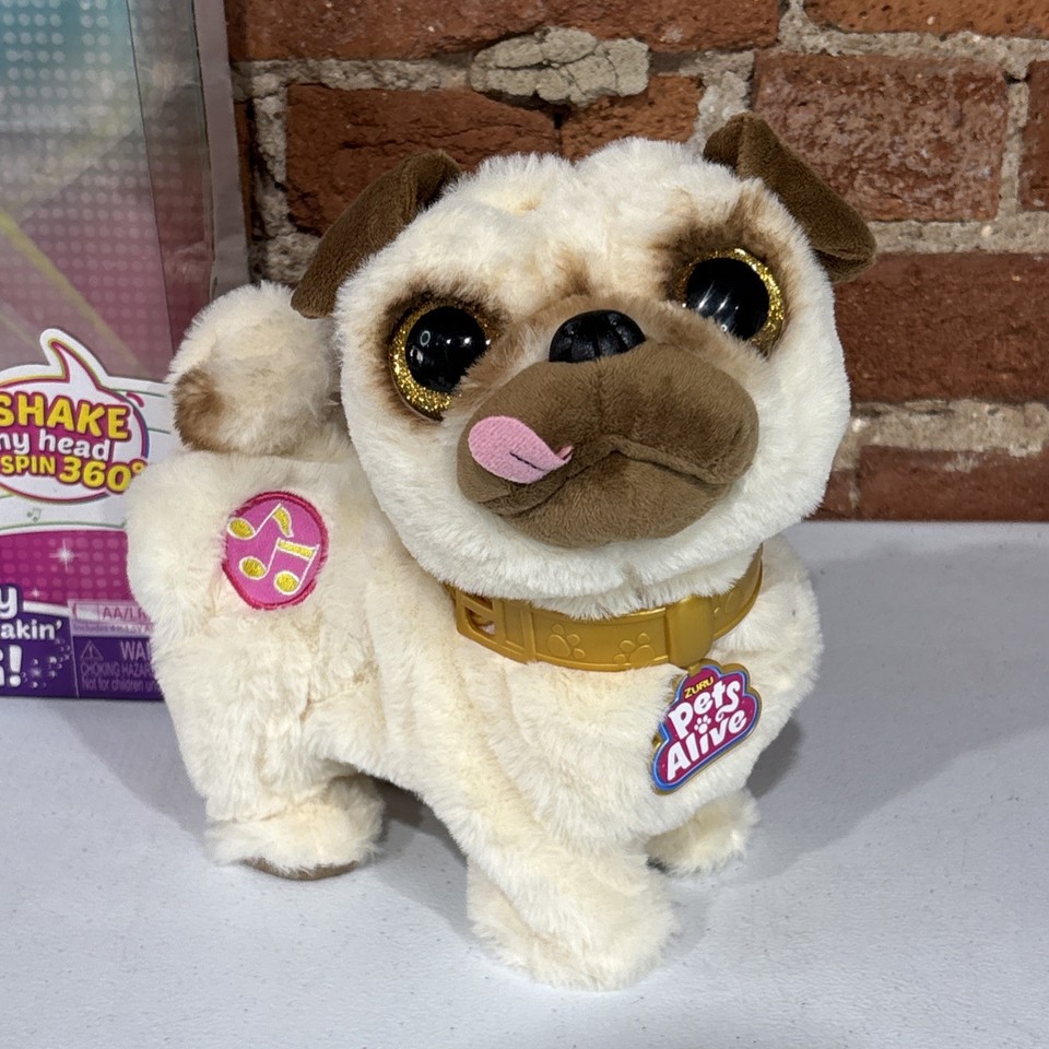 Zuru Pets Alive Poppy the Booty Shakin' Pug Dog Shakes Head, Booty ...