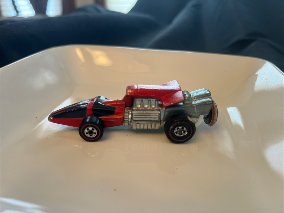 Vintage Revvers Hot Wheels Redline Red Buzzing Bomb Diecast Model Car ...