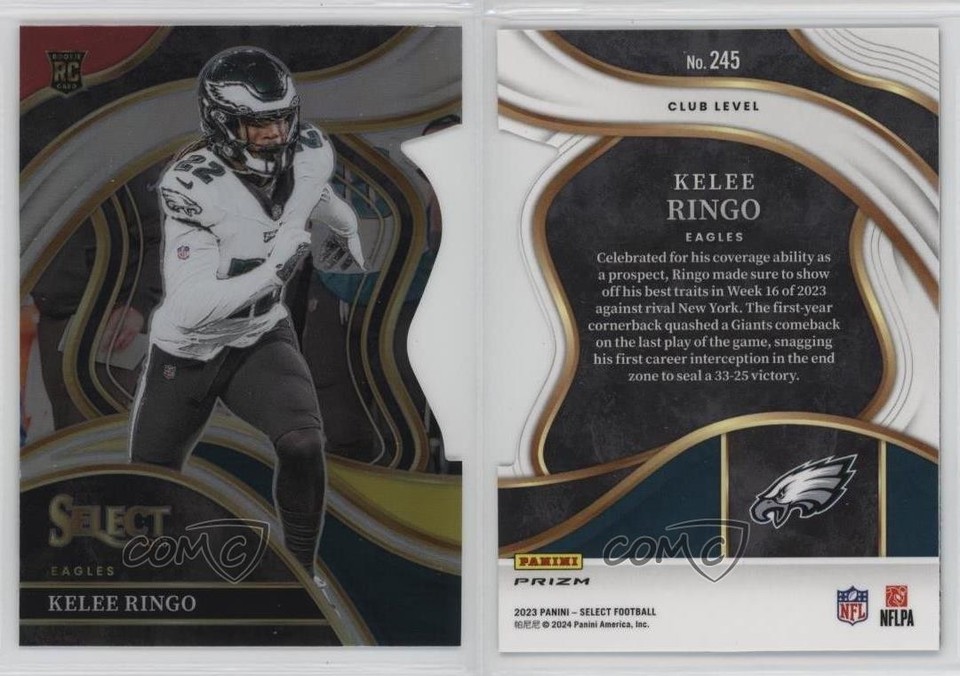2023 Panini Select Club Level Red & Yellow Prizm Die-Cut Kelee Ringo ...