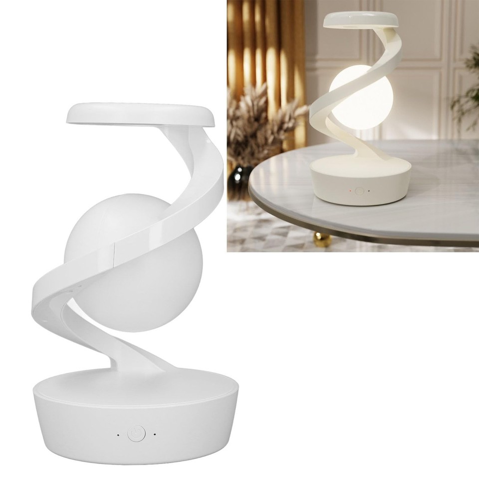 LED Floating Levitation Ball Table Lamp, 3D Visual Effect, USB ...