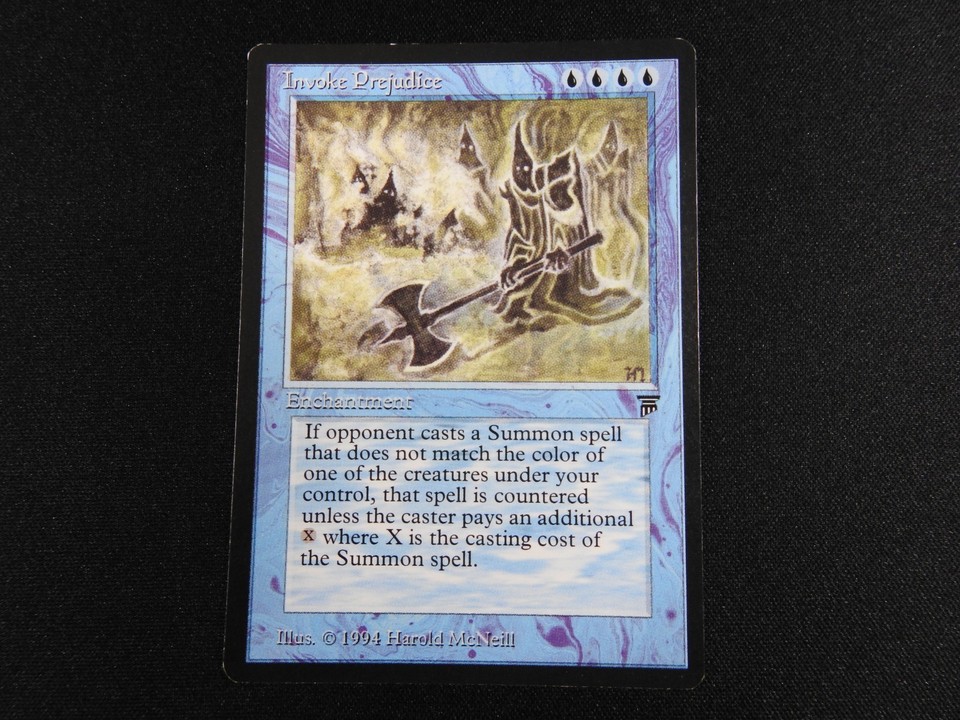 Invoke "Prejudice" LP [Legends] Mtg Magic Free Tracking! | eBay