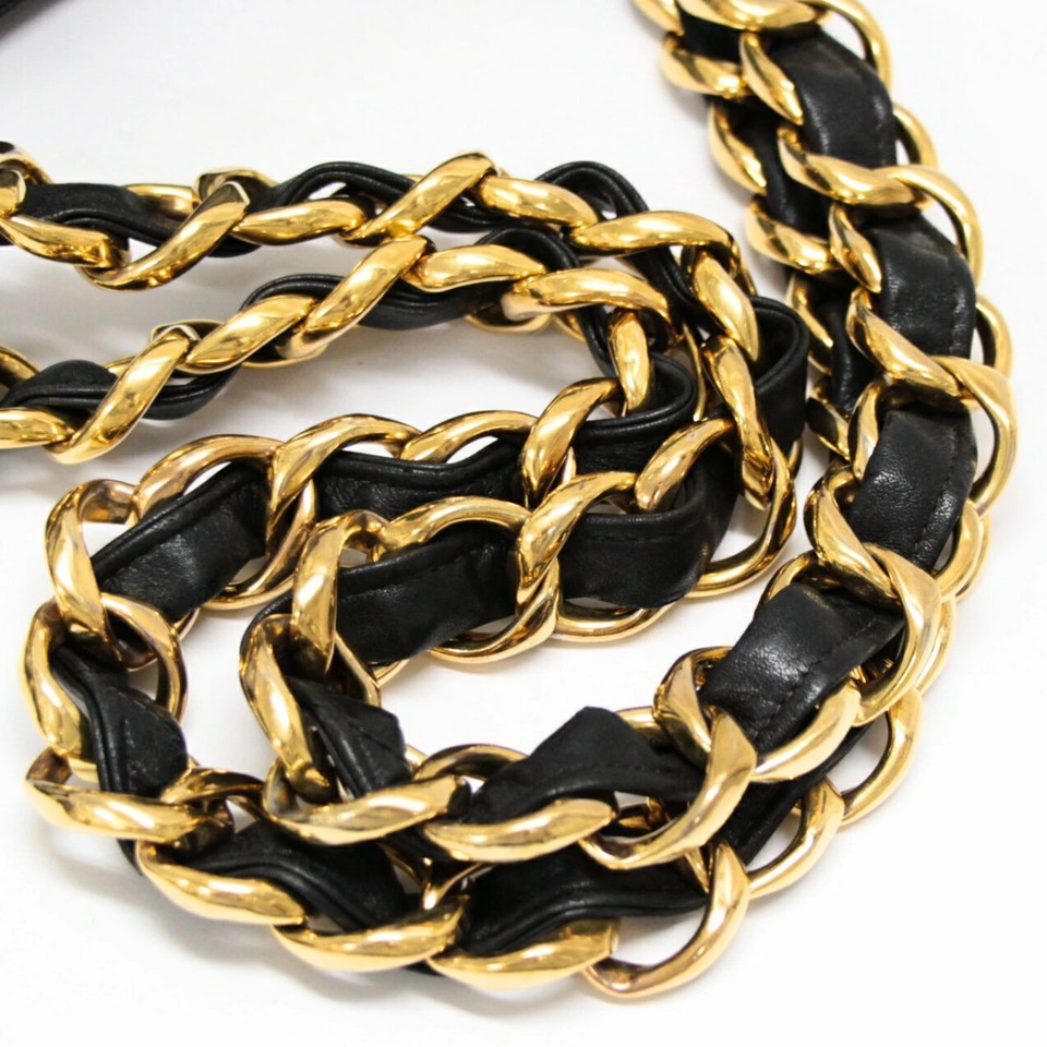 Chanel Deca Chain Tote Bag Lamb Black G Hardware No. 3 71626 | eBay