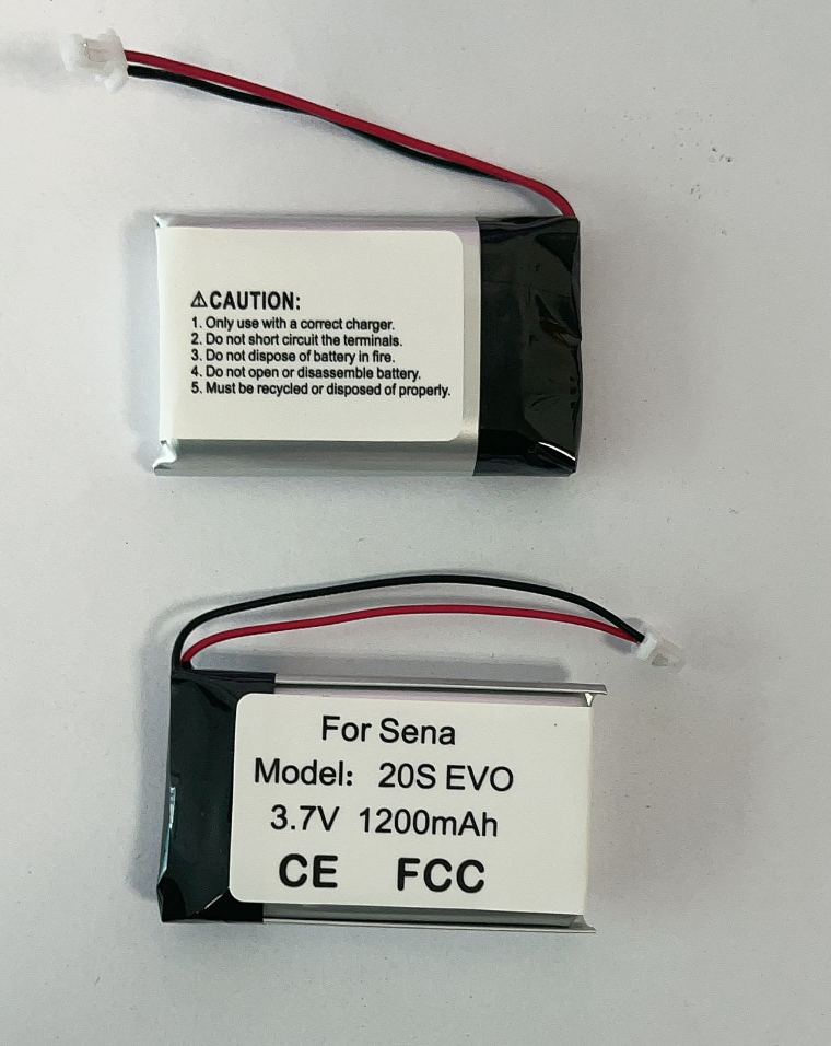 For Sena 20S EVO Bluetooth Headset Rechargeable Battery 20S-EVO-01 3.7V ...