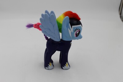 My Little Pony Power Ponies Rainbow Dash Mohawk 6" Toy Hasbro 2010 ...