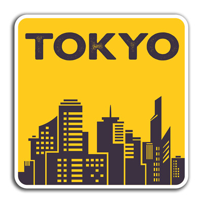 2 x 10cm Tokyo Japan Vinyl Stickers - Fun Travel Sticker Laptop Luggage ...