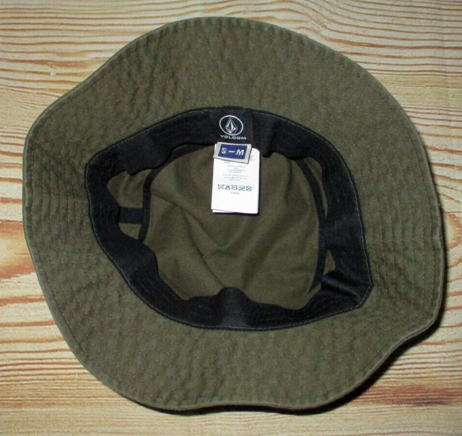 MENS VOLCOM MILITARY GREEN BUCKET HAT SIZE S/M | eBay