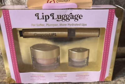 Grande Cosmetics NIB Lip Luggage Set, Lip Plumper, Lip Mask & Lip Scrub ...