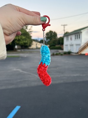 Crochet Gummy Worm Keychain | Flexible Worm Keychain | eBay