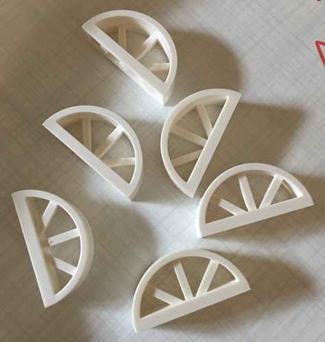 LEGO Half Circle Window 1x4x1 2/3 - PN 20309 - White - 10 Pieces - New ...