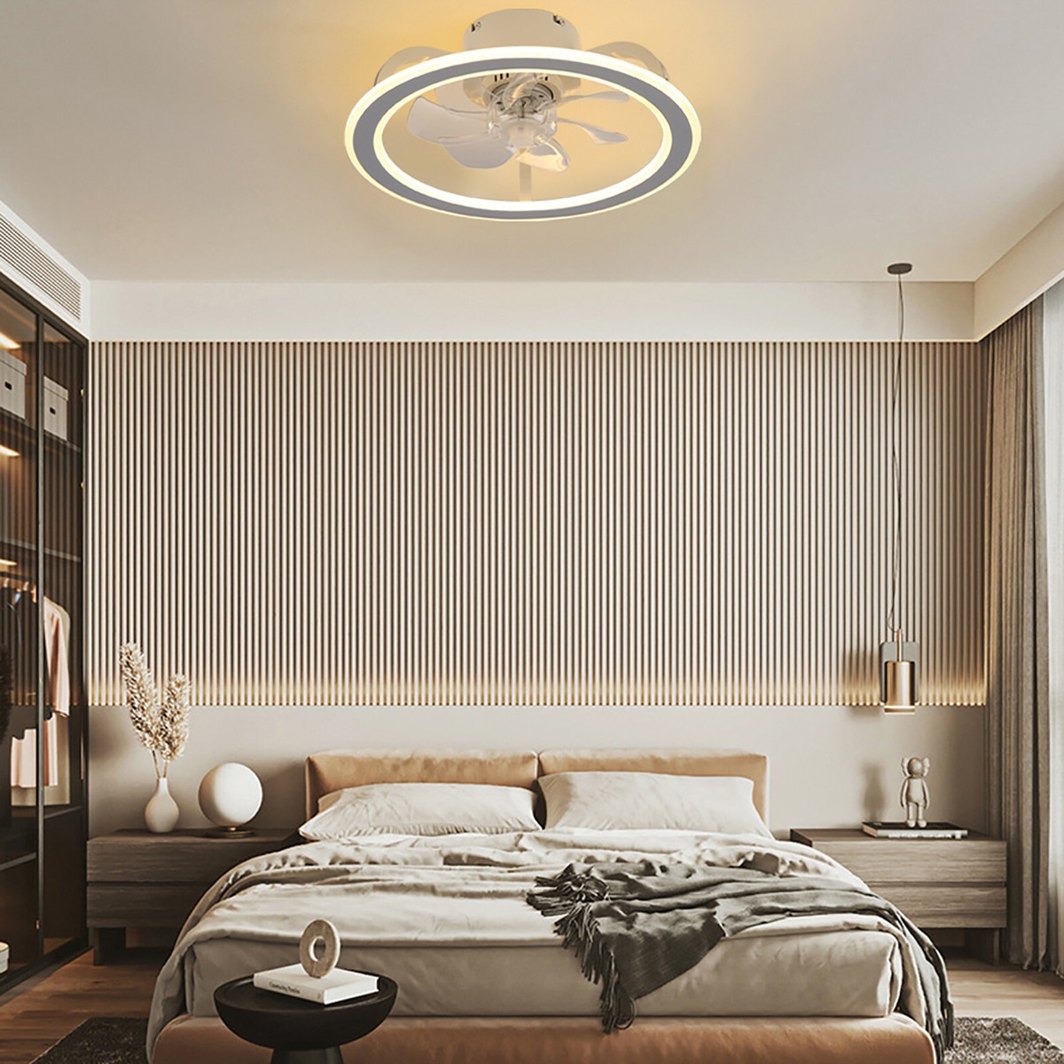 Flush Mount Ceiling Fans Lights Remote Control | Shelly Lighting