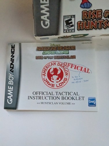 American Dragon Jake Long, Rise of Huntsclan Nintendo GBA Complete CIB ...