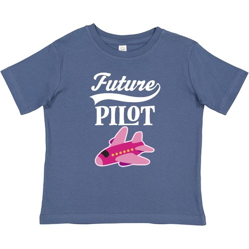 Inktastic Future Pilot Girls Airplane Career Baby T-Shirt Plane ...