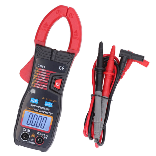 CM81 Clamp Meter Measures Voltage Current Capacitance Frequency ...