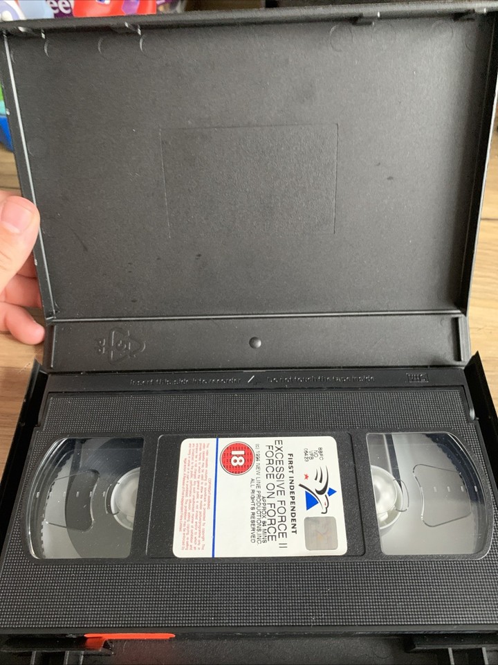 Excessive Force 2 VHS Video Big Box Timecode Sample Dealer Rental Tape ...