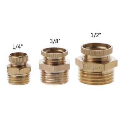 PT1/4" 3/8" 1/2‘’ Brass Male Thread Air Compressor Water Drain for ...