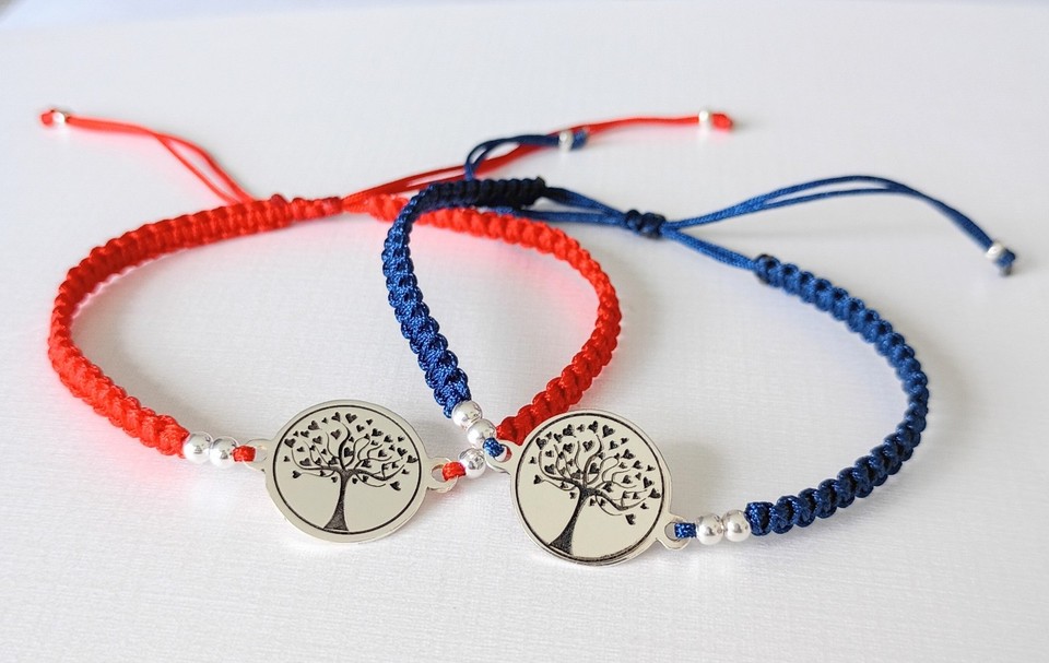 Tree of Life Bracelet Set • 950 Silver • Handmade Peruvian • Adjustable ...