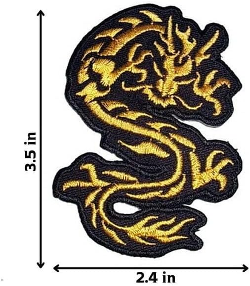 Chinese Dragon Embroidered Iron on Patch Kung Fu Martial Art Taekwondo ...