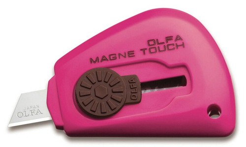 1x OLFA Magne Touch Box Cutter Small Boxcutters Stainless Steel Travel ...