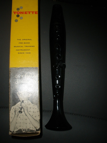 Vintage Tonette Recorder Instrument in Original Box with Instructions ...