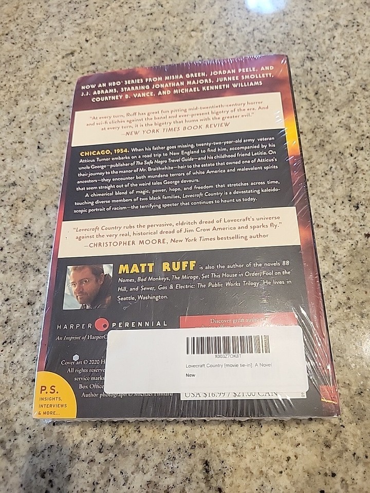 Lovecraft Country Book A Novel By Matt Ruff New Sealed NOW An HBO ...