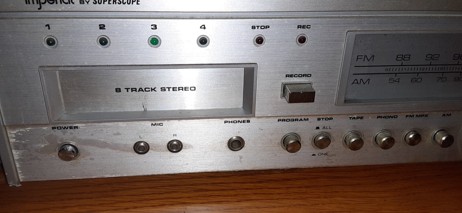 Imperial by Superscope AM/FM 8-Track, Phono Stereo and Speakers ...