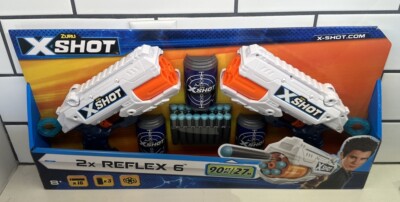 Zuru X-Shot Gun Bundle 2x Reflex 6 / 16 Foam Darts *NEW* 3 Targets | eBay