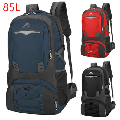 85L Large Camping Backpack Outdoor Mountaineering Rucksack Waterproof ...