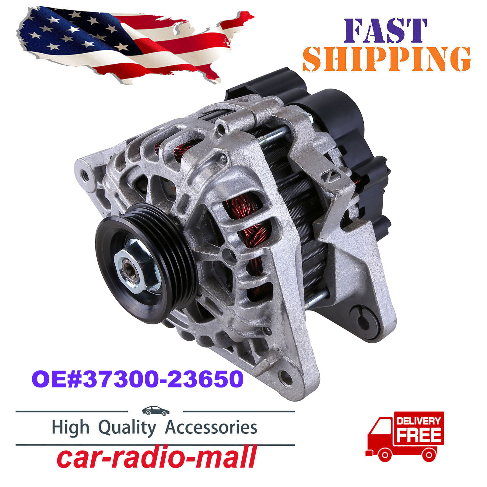 Alternator 400-46031 For Hyundai Elantra 2007-2012 Kia Soul 2010-2012 ...