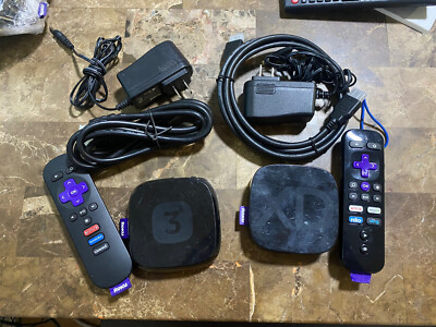 Lot Of 2 - Roku 3 & XD Bundle Model: 4200X & 3050X Streaming Media ...