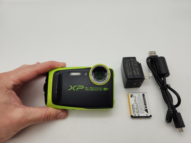 Fujifilm FinePix XP120 Digital Camera - Black/Lime Green for sale ...