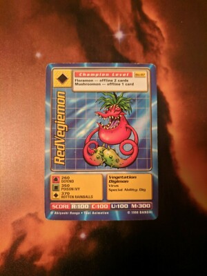 RedVegiemon BO-87 Vintage Series 2 Booster Bandai Digimon Card LP | eBay