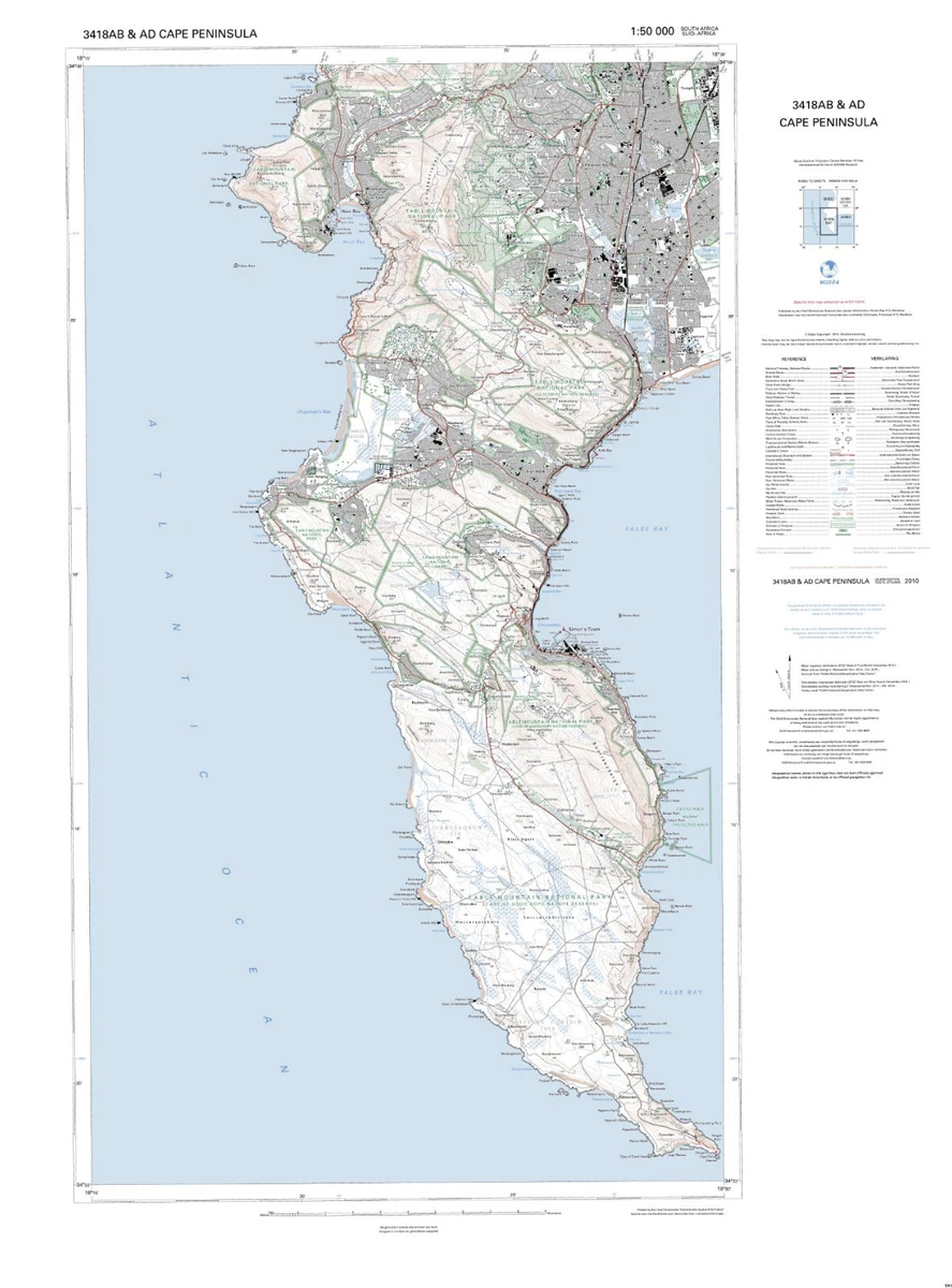 Table Mountain National Park Map | Cabinets Matttroy