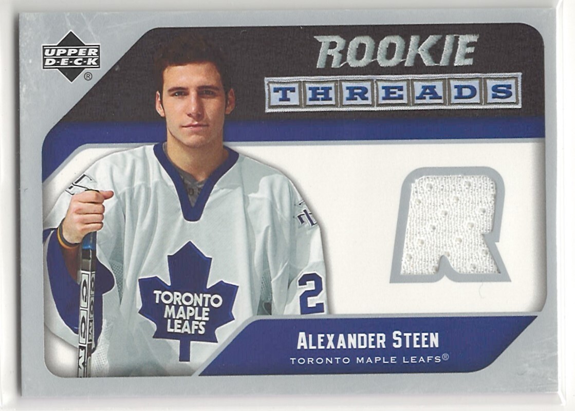 2005-06 Upper Deck Hockey Alexander Steen Rookie Threads Jersey RT-ST ...