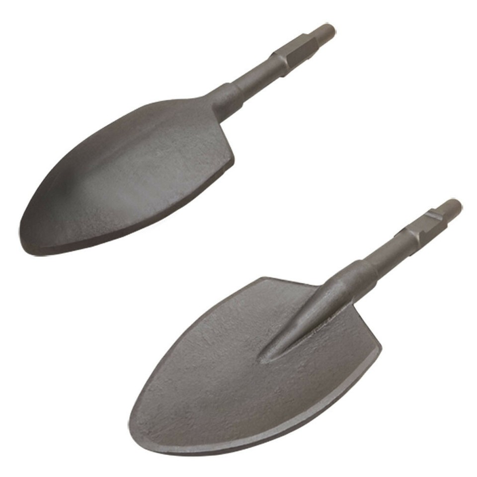 Clay Spade Scoop Shovel Bit Hex Shank 1-3/16" Chisel Spade Demolition ...