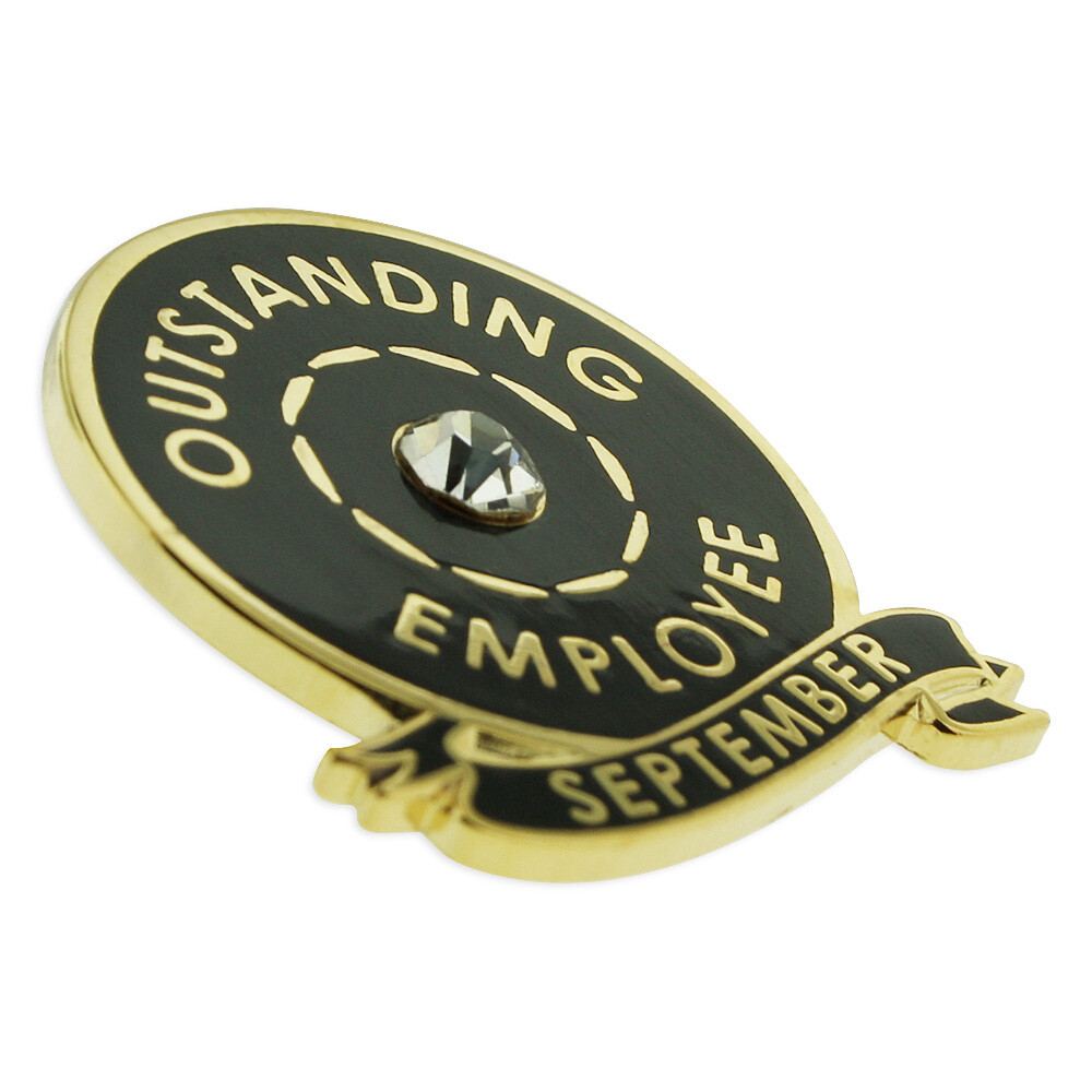 PinMart's Outstanding Employee of the Month September w/ Rhinestone ...