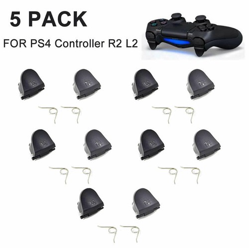 Black Replacement for Sony PS4 R2 L2 Controller Triggers With Springs ...