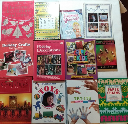 12 Book Crafts Christmas Children Usborne Houdini Hieroglyph American ...