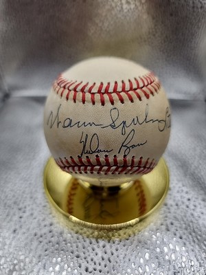 300 Win Club Nolan Ryan Tom Seaver Warren Spahn 7 Signed Auto JSA LOA ...