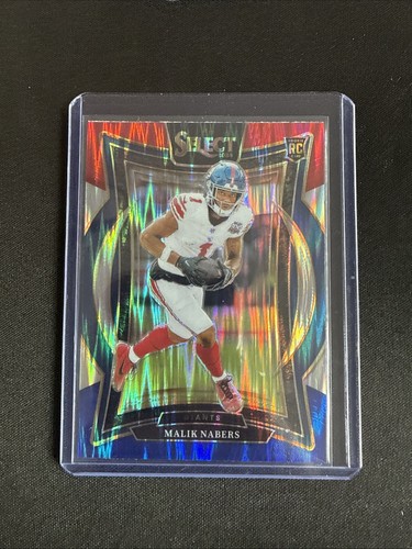 2024 Select Malik Nabers Rc Concourse Red & Blue Shock Prizm | eBay