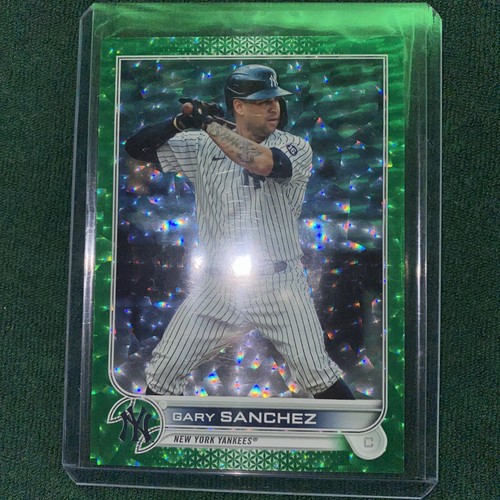 Gary Sanchez 2022 Topps Series 2 #625 Green Cracked Ice Parallel #74/ ...