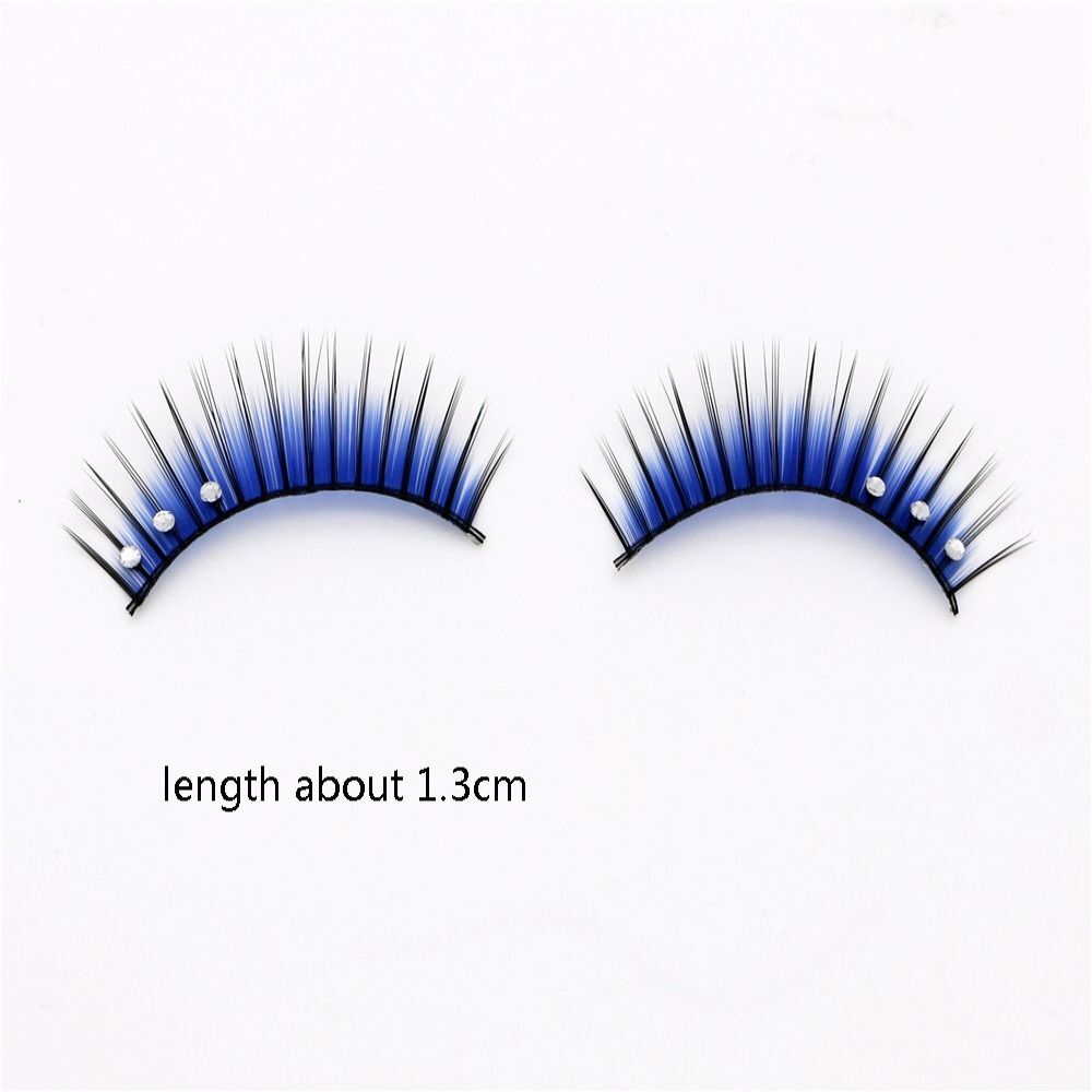 Makeup Scene Stage Eyelashes Exaggerated False Eyelashes Blue Eyelashes ...