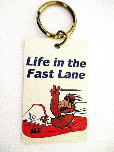 VINTAGE ALF KEYCHAIN 'LIFE IN THE FAST LANE' 1987 ALIEN PRODUCTIONS | eBay