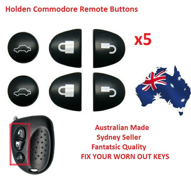 5X Sets Key Remote Buttons Holden Commodore Key Buttons VS VT VX VY VZ ...