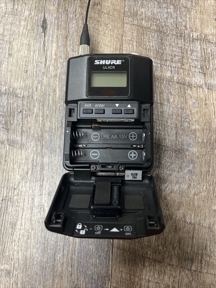 Shure ULXD1 G50 Digital Wireless Microphone Transmitter 470-534 MHz ...